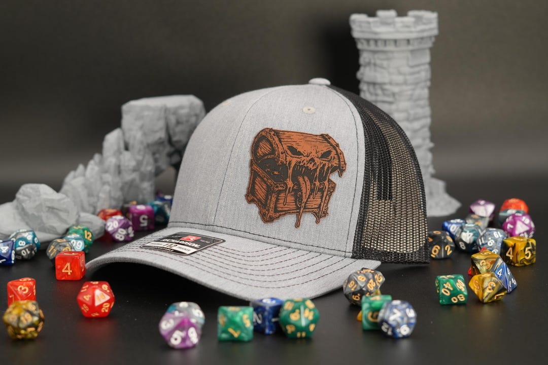 The Treasure Chest Mimic, Leatherette Patch on Gray and Black ...