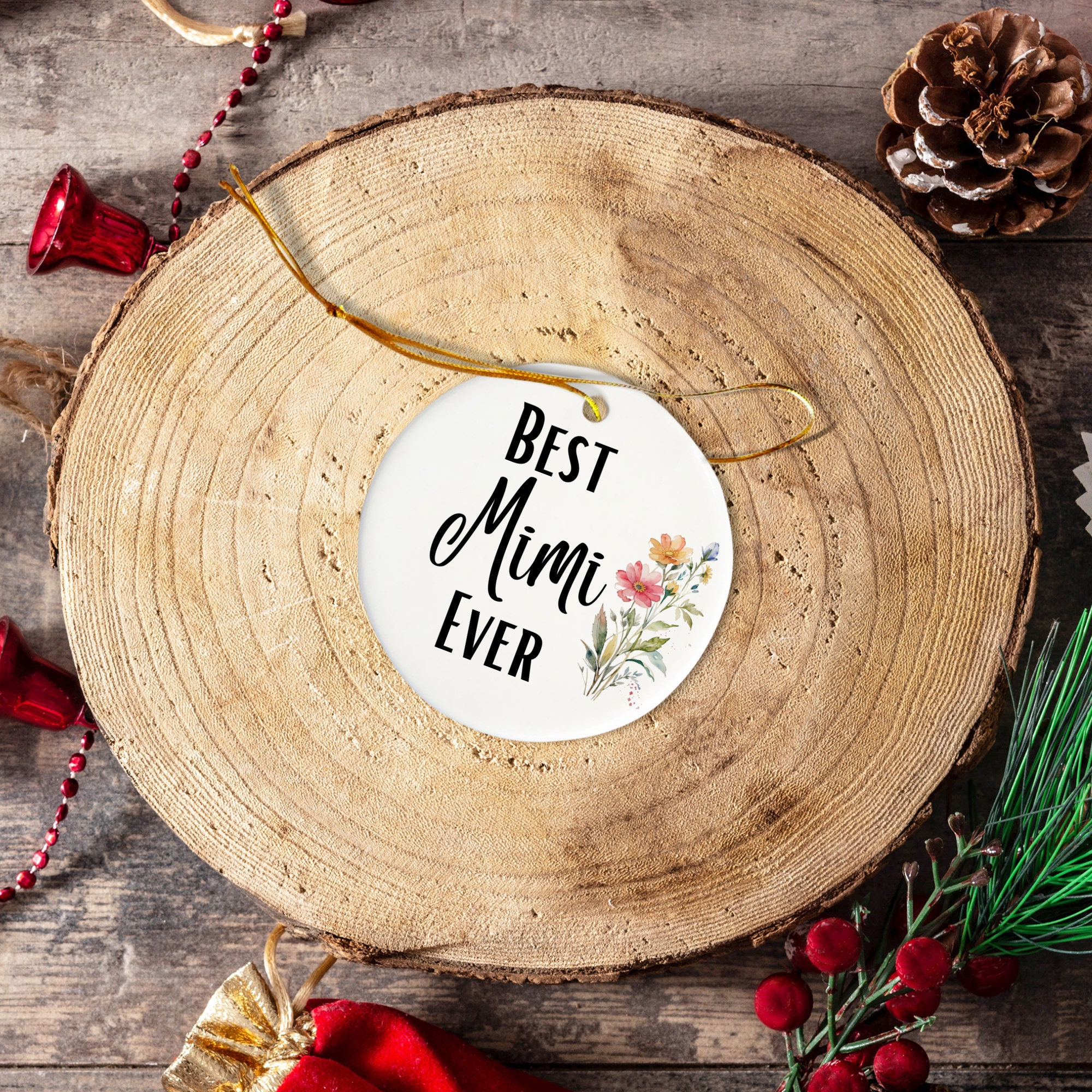 Best Mimi Ever Gift, Personalized Mimi Ornament, Mimi Gifts, Gift for ...