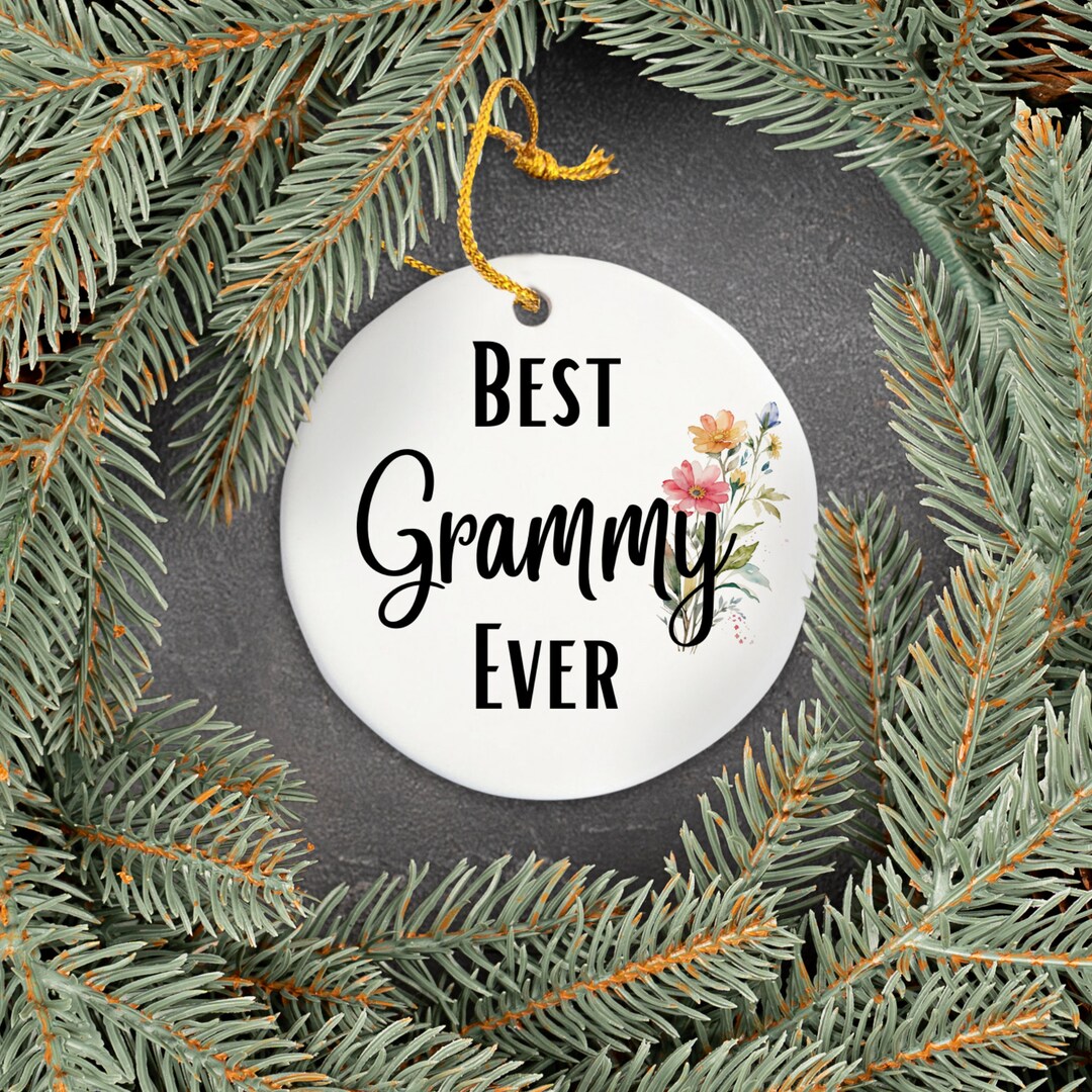Best Grammy Ever Ornament, Personalized Grammy Ornament, Custom Grammy ...