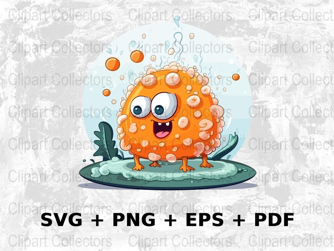 Cartoon Protozoa Svg Png Eps Commercial Use Clipart Vector - Etsy