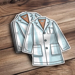 Cartoon Lab Coat Svg Png Eps, Commercial Use Clipart Vector Graphics - Etsy