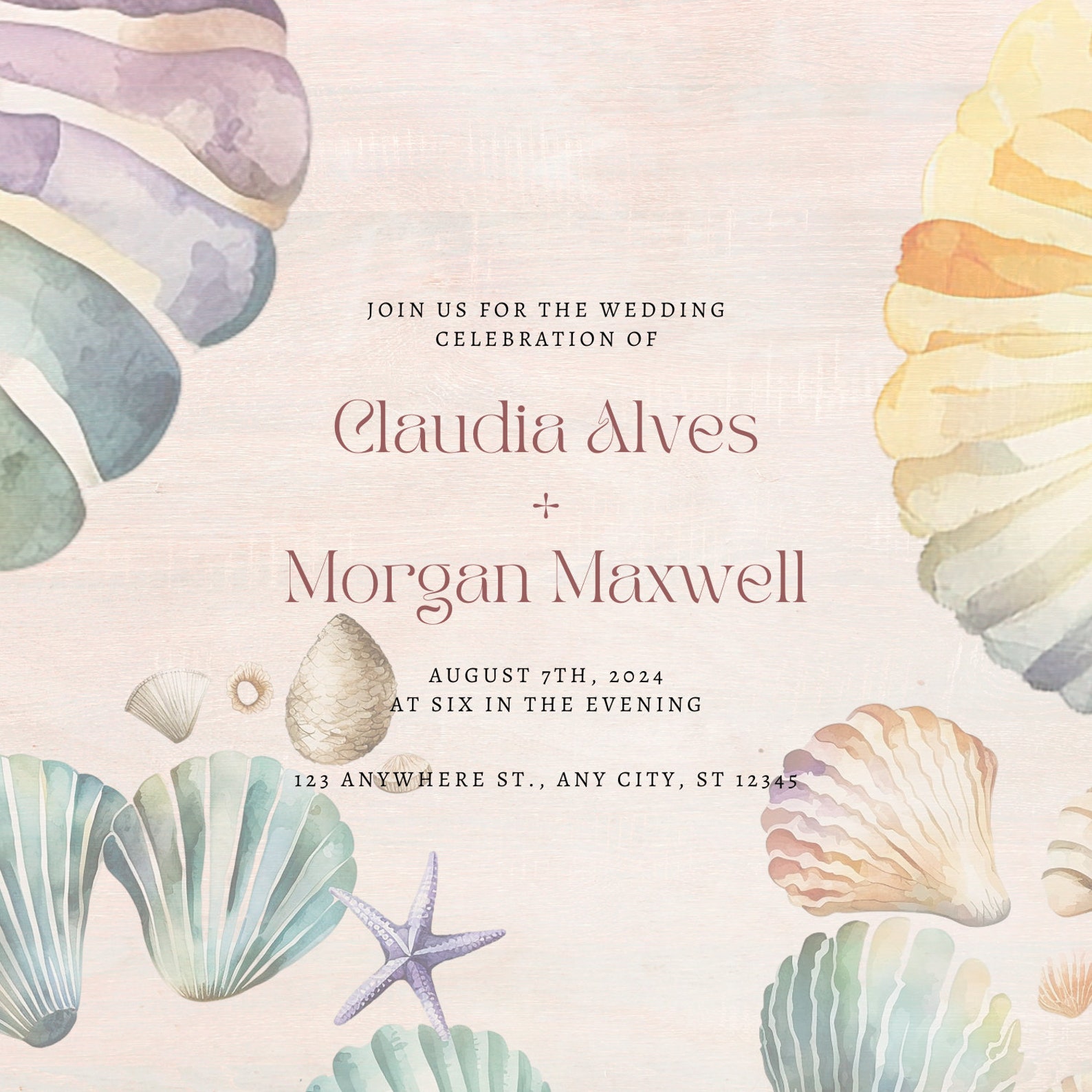 Watercolor Clipart - Ocean Clipart - Sea Shells - Ocean Graphics ...