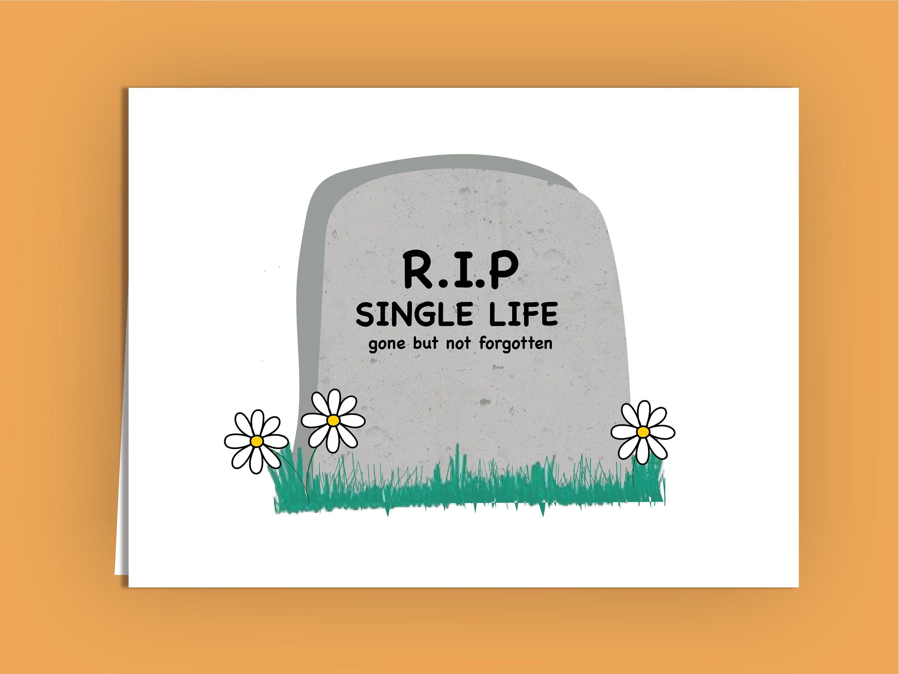 RIP Single Life Card Envelope - Etsy