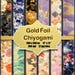 Chiyogami Paper Printable Japanese Paper Gold Foil Pattern Washi ...