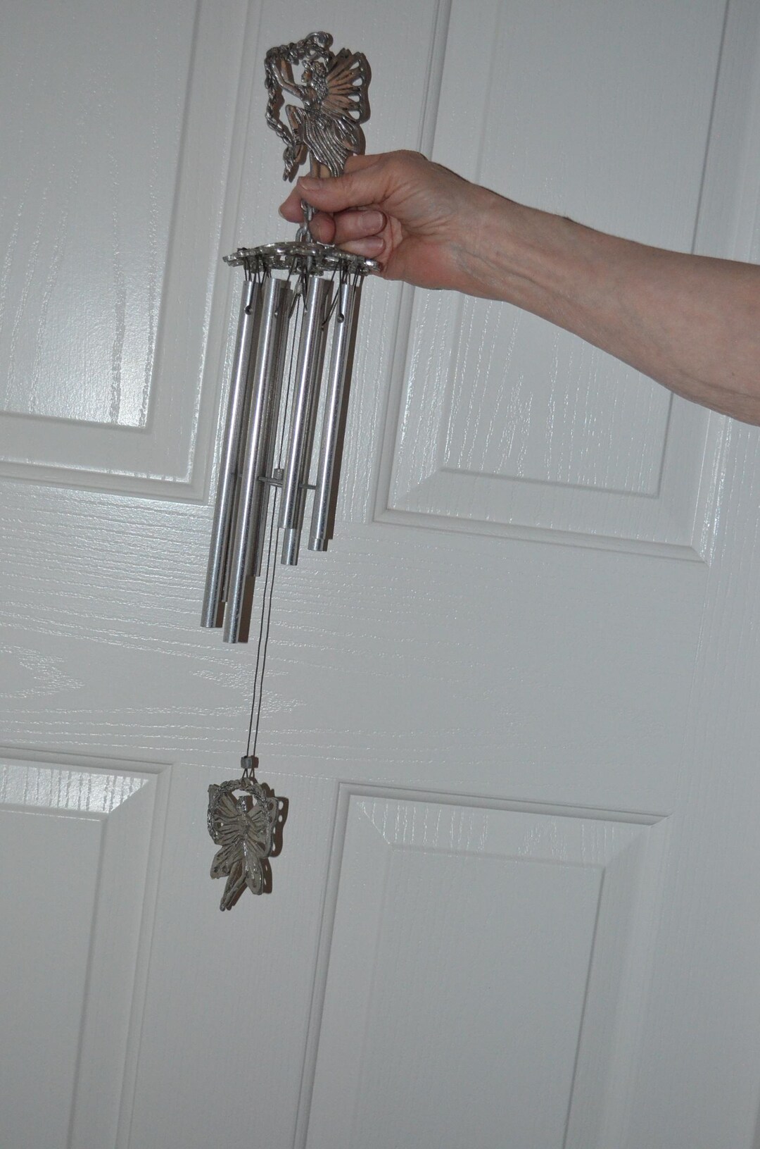Fairy Wind Chimes in Original Box, Whispering Winds, 25 Fine Pewter ...