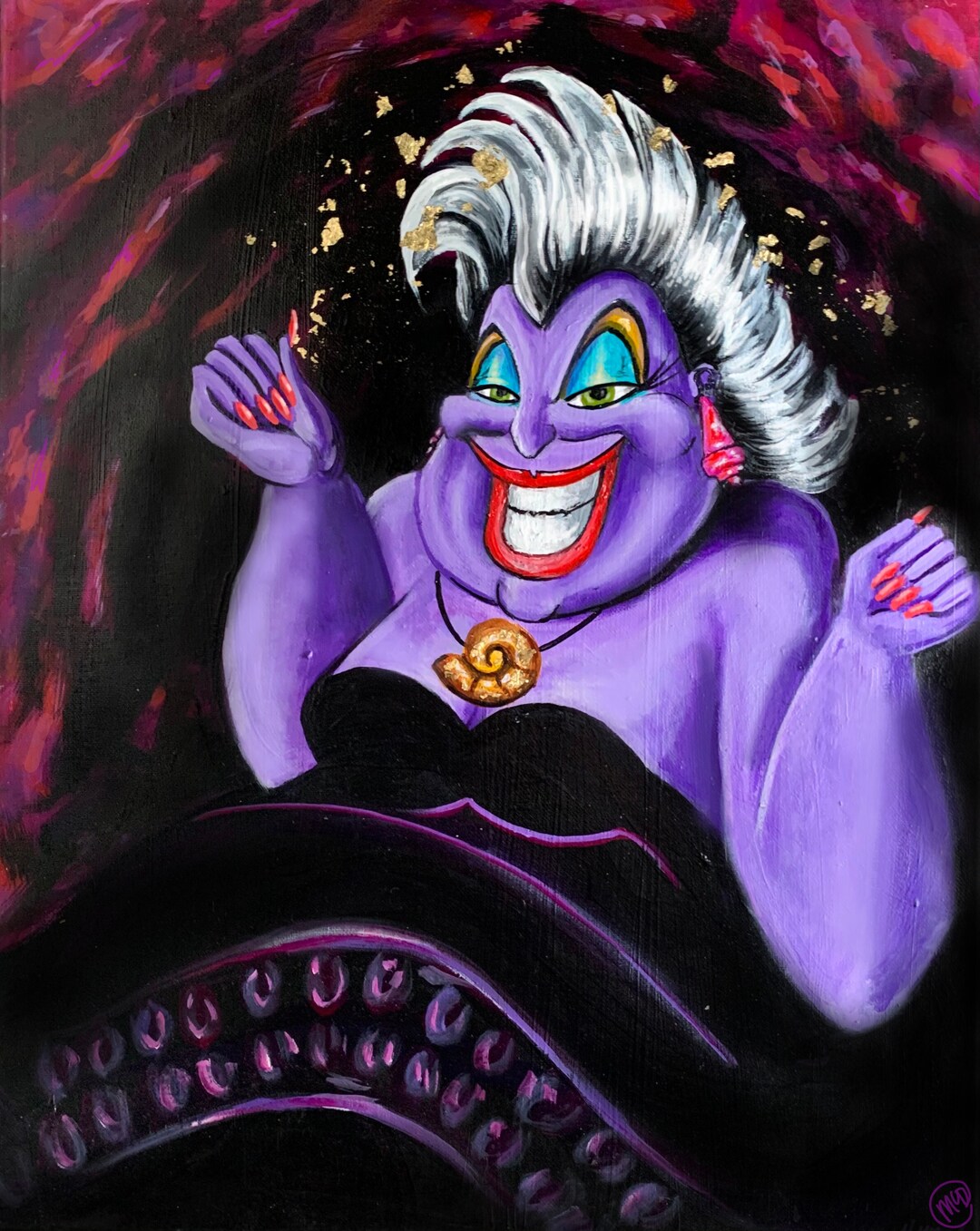 Disney Little Mermaid Ursula Painting - Etsy