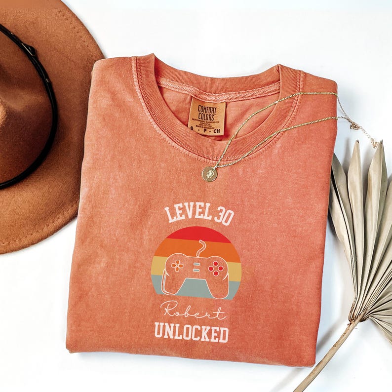 Custom Birthday Shirt, Level up Birthday Shirt, Gamer Birthday Gift ...