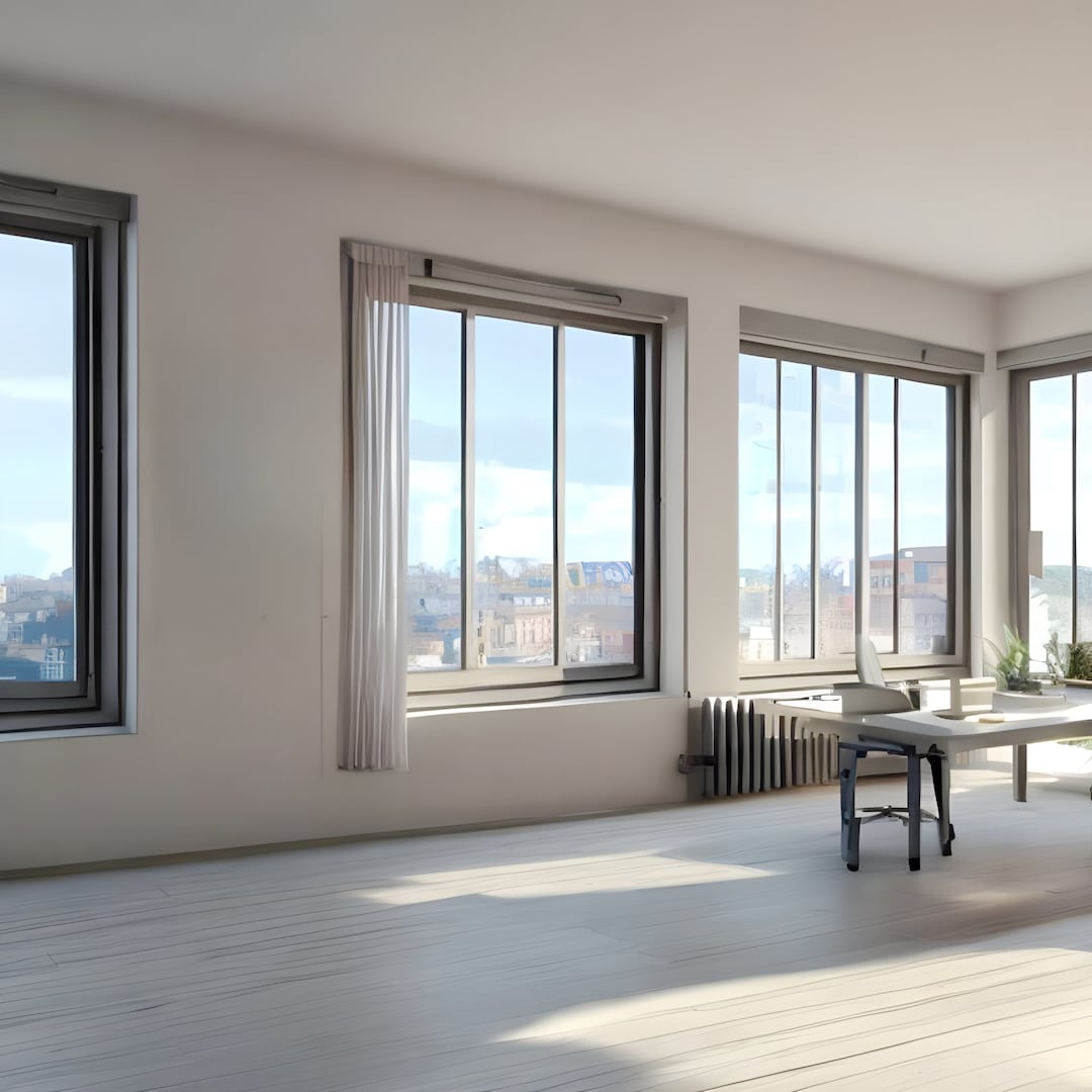 UPPER LEVEL LOFT Realistic Virtual Background for Work From Home or ...