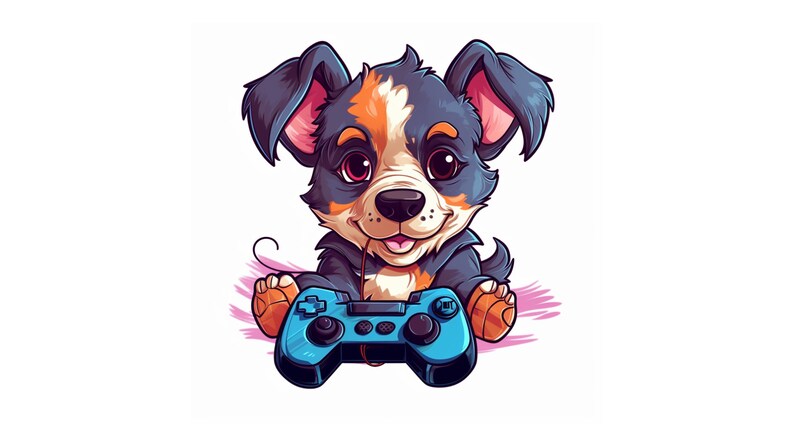 4 Pack Gamer Dog Wallpaper Pack for Phone - Etsy