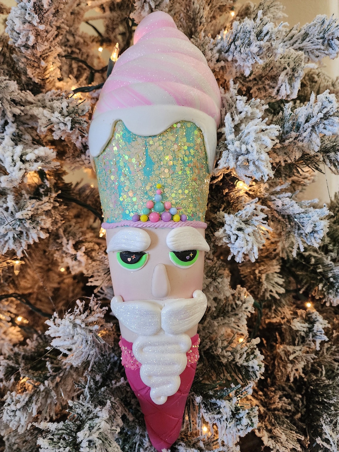 Candyland Nutcracker Ice Cream Cone Ornaments, Tiered Tray,coffee Bar ...