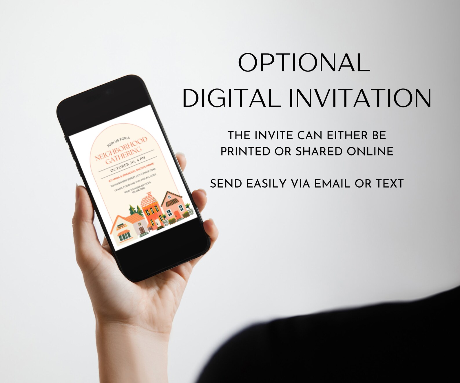 Neighborhood Party Backyard BBQ Invite, Neighborhood Block Party Invite ...
