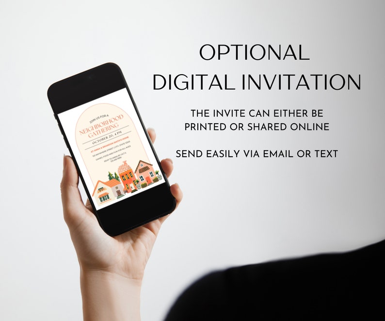 Neighborhood Party Backyard BBQ Invite, Neighborhood Block Party Invite ...