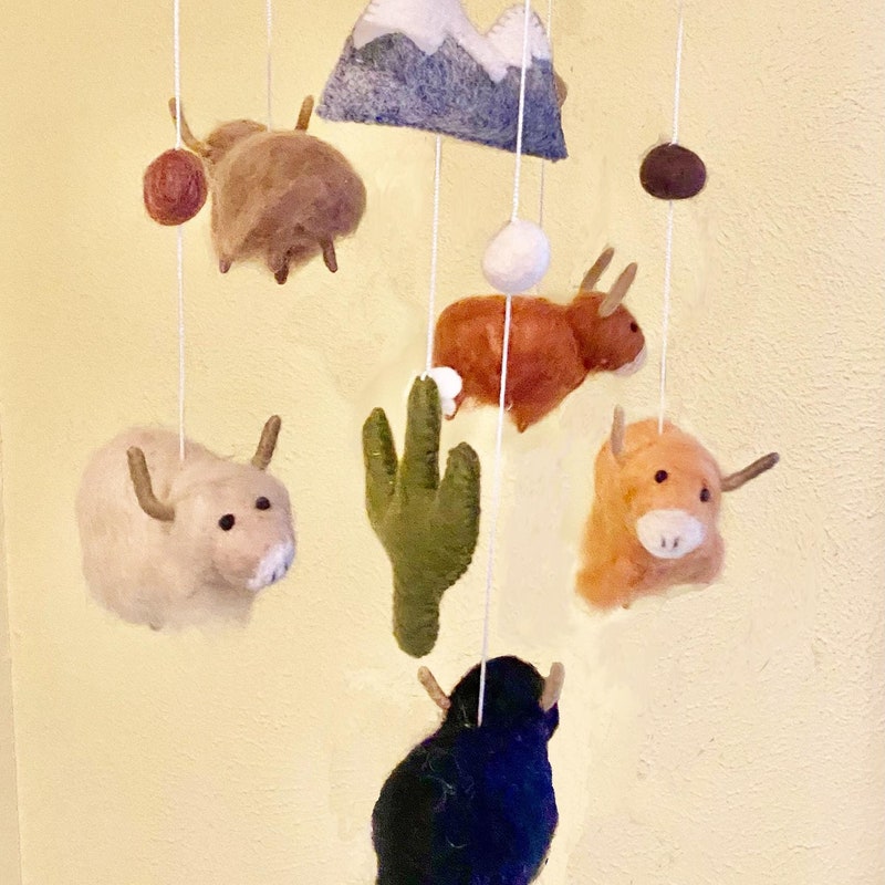 Highland Cow Mobile - Etsy