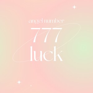 Angel Number 777 Luck Aura Print Retro Aura Gradient Poster Angel ...