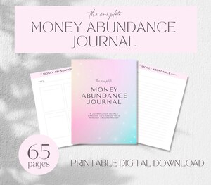 The Money Mindset Journal Printable, Financial Abundance, Money ...