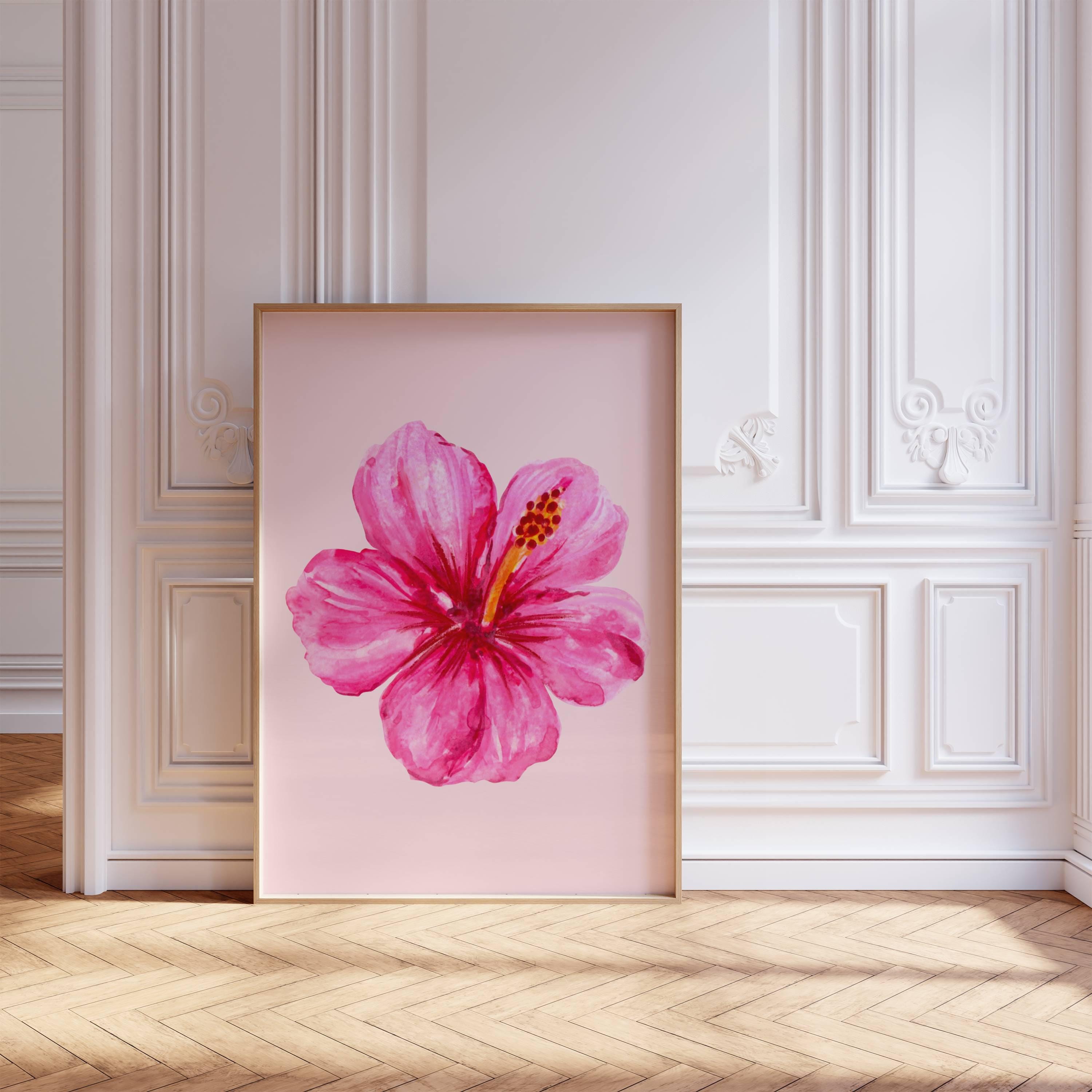 Hibiscus Flower Hawaiian Aloha Wall Art Print Poster Decor Funky Retro ...