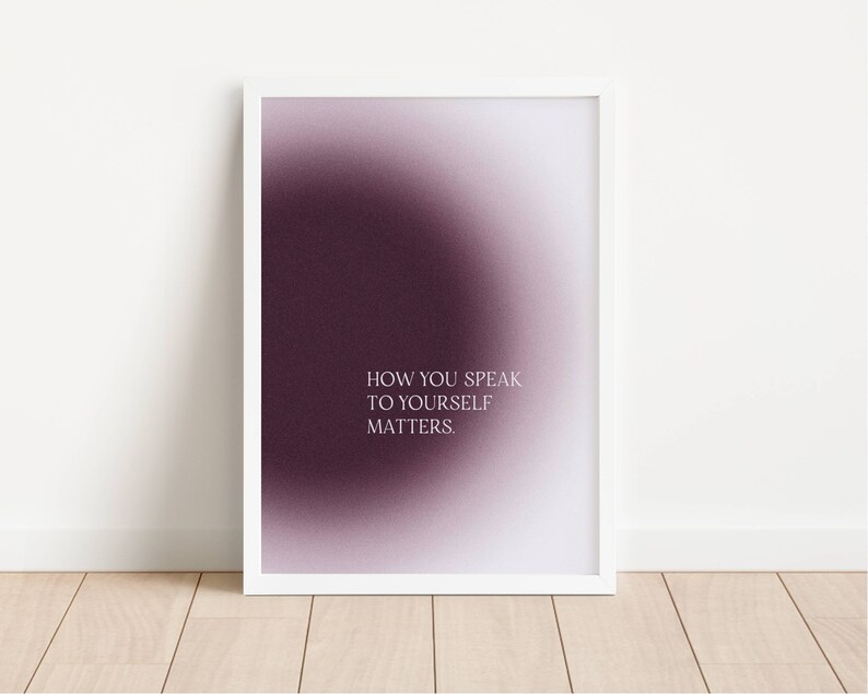 Inspirational Motivational Quote Wall Art Print Aura Aesthetic Room ...