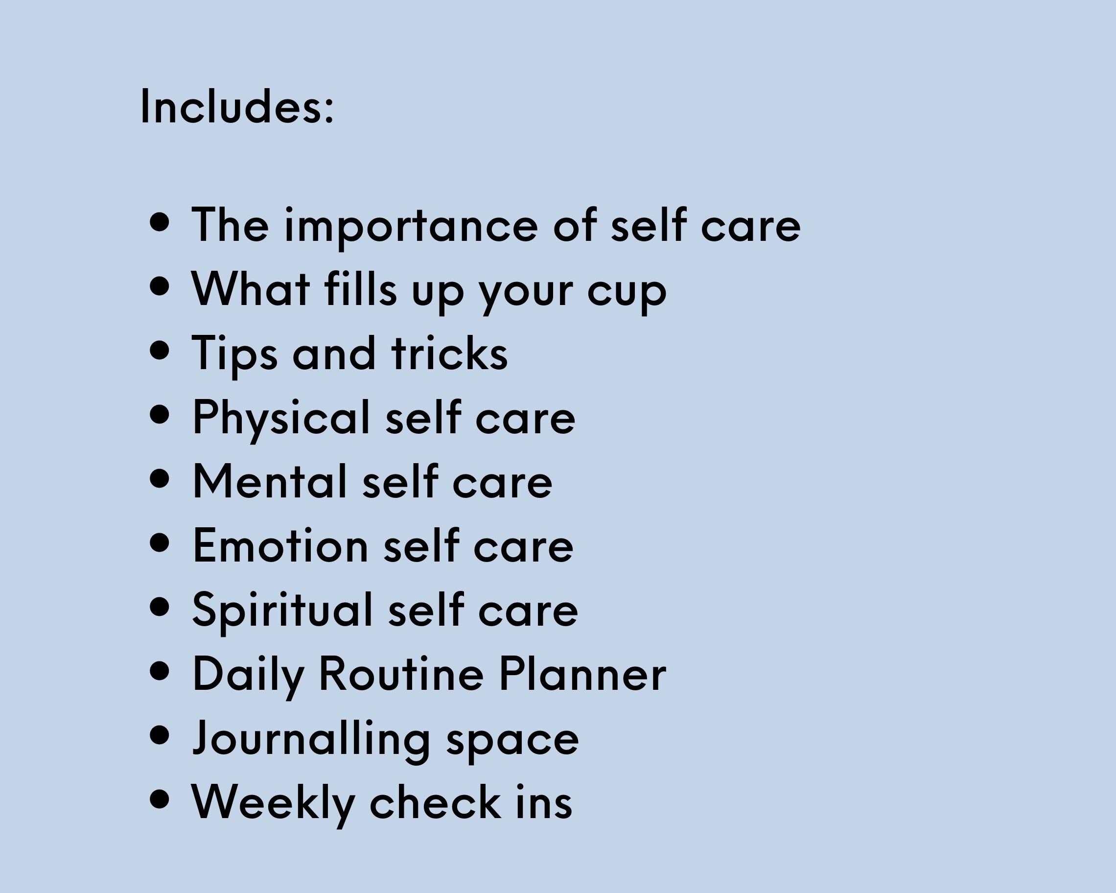 Self Care Journal Digital Download Holistic Self Care Journal Workbook ...