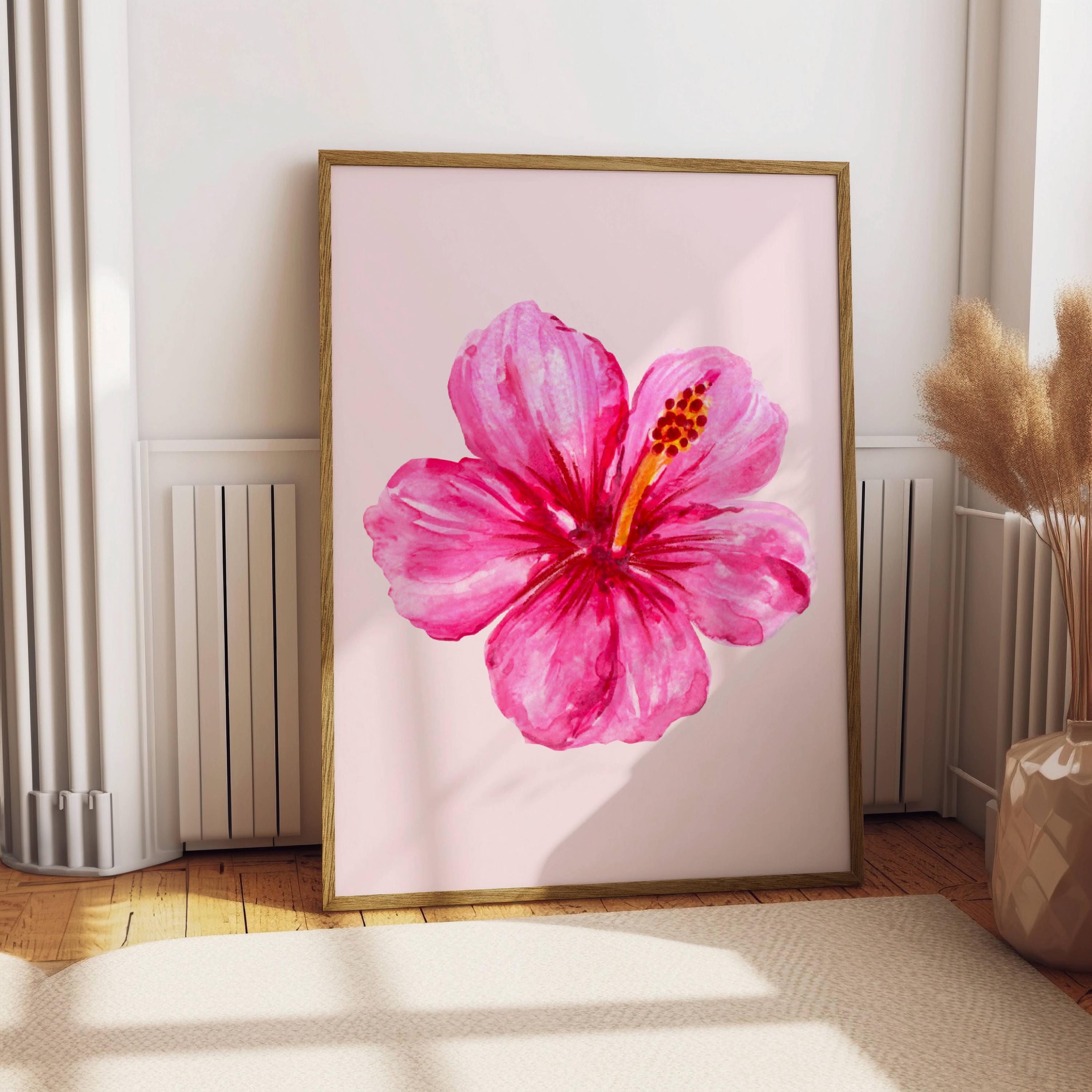 Hibiscus Flower Hawaiian Aloha Wall Art Print Poster Decor Funky Retro ...