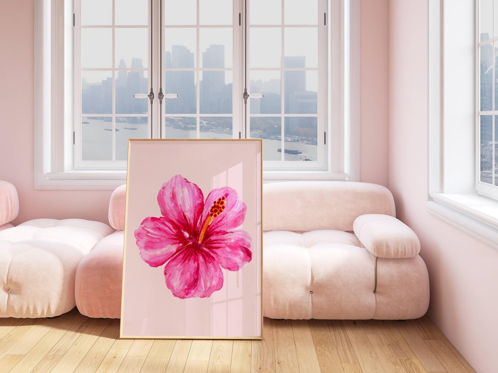 Hibiscus Flower Hawaiian Aloha Wall Art Print Poster Decor Funky Retro ...