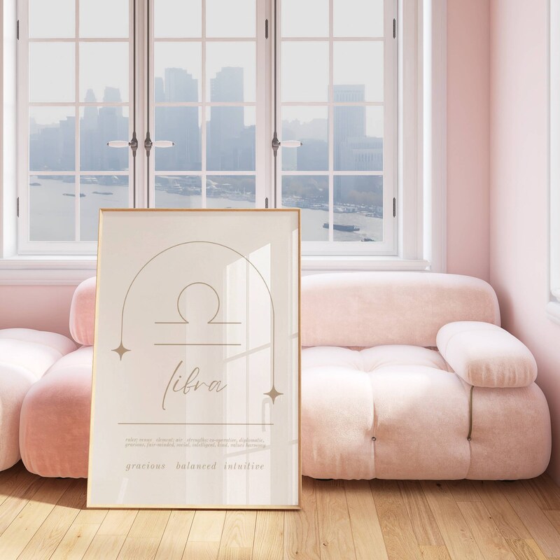 Libra Print - Etsy