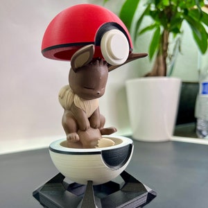 Sleeping Eevee in Pokeball Capsule - Etsy