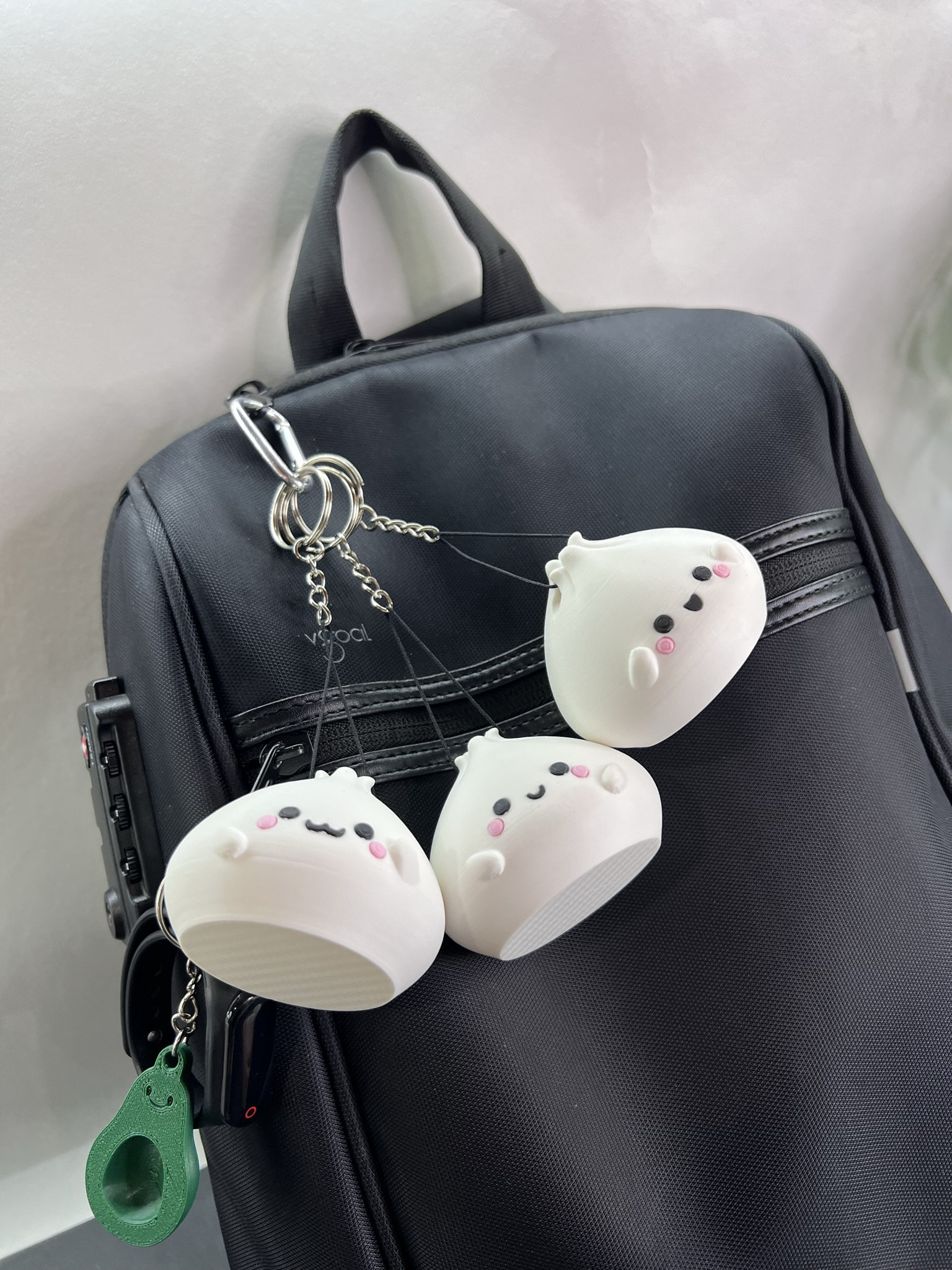 Cute Steamed Dumplings for To-go Keychain - Etsy