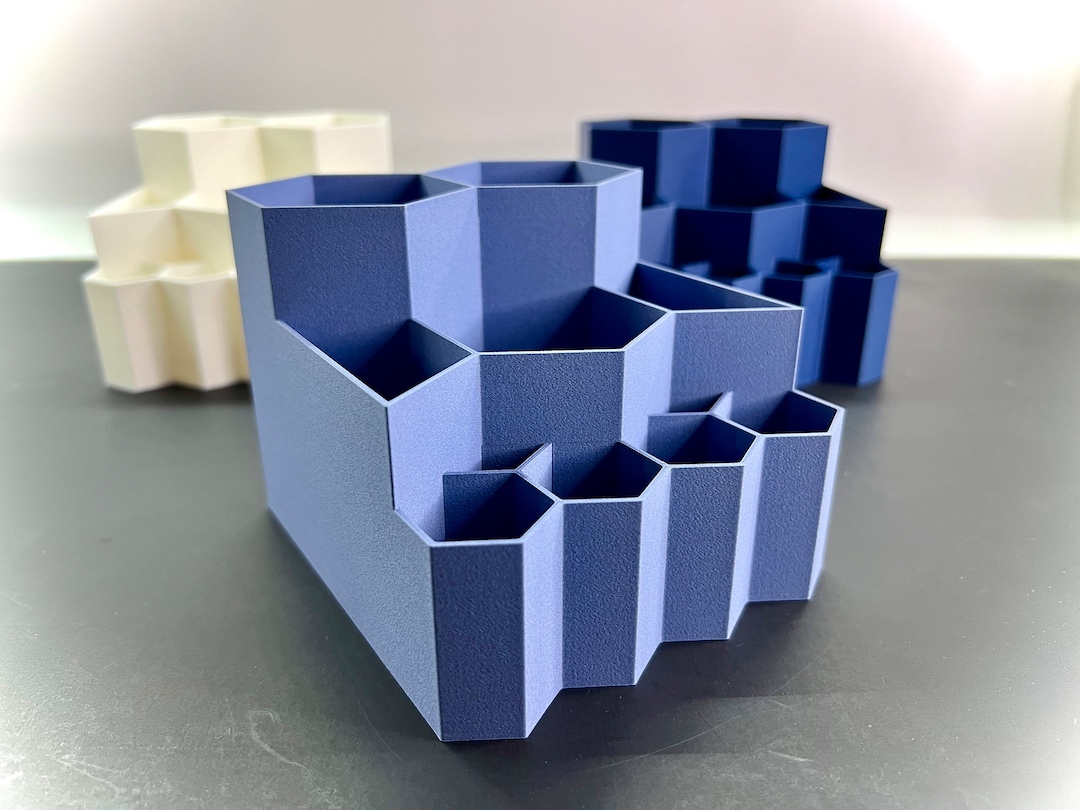 Hexagon 9 Slot Desk Organizer - Etsy