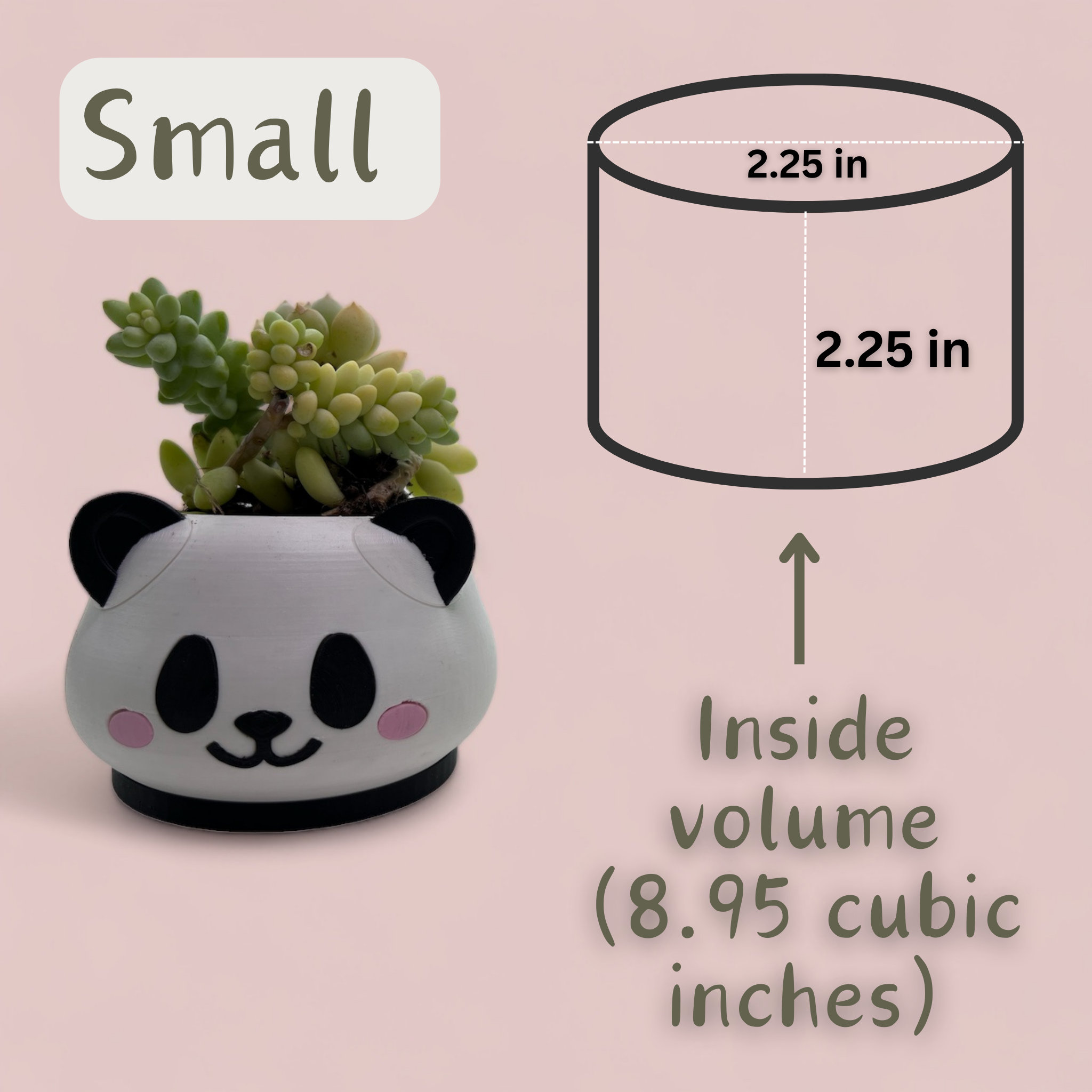 Cute Panda Planter - Etsy