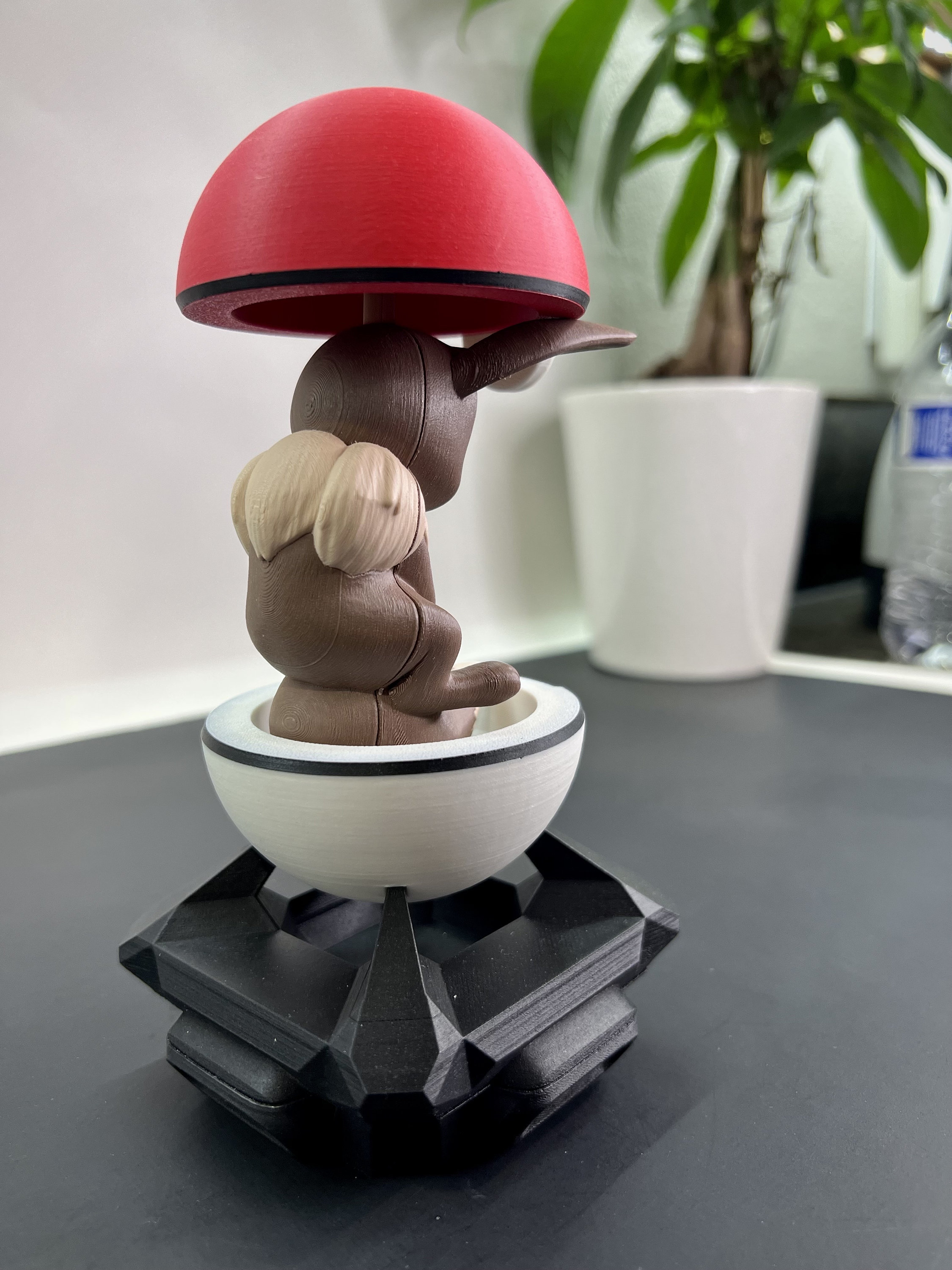 Sleeping Eevee in Pokeball Capsule - Etsy