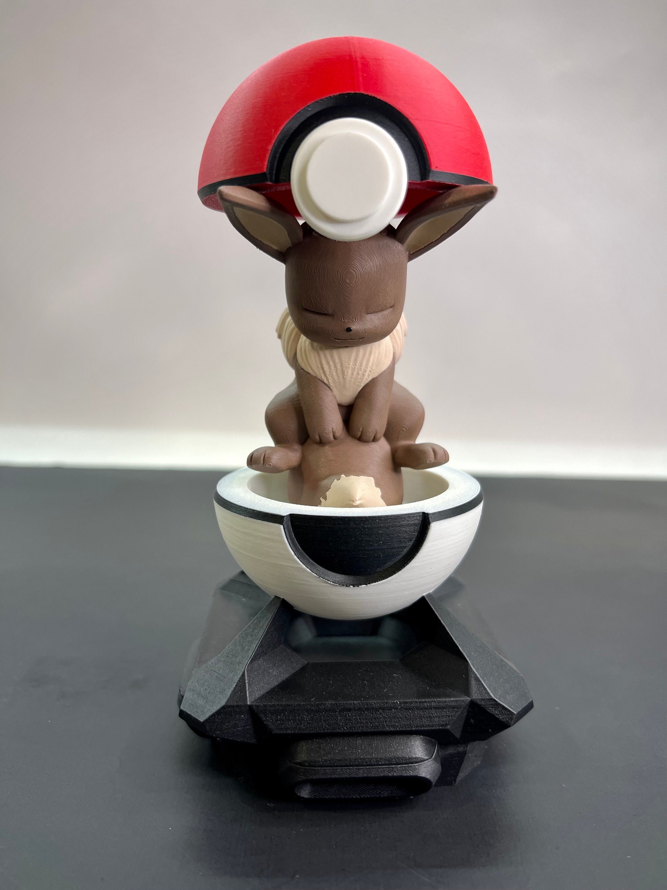 Sleeping Eevee in Pokeball Capsule - Etsy