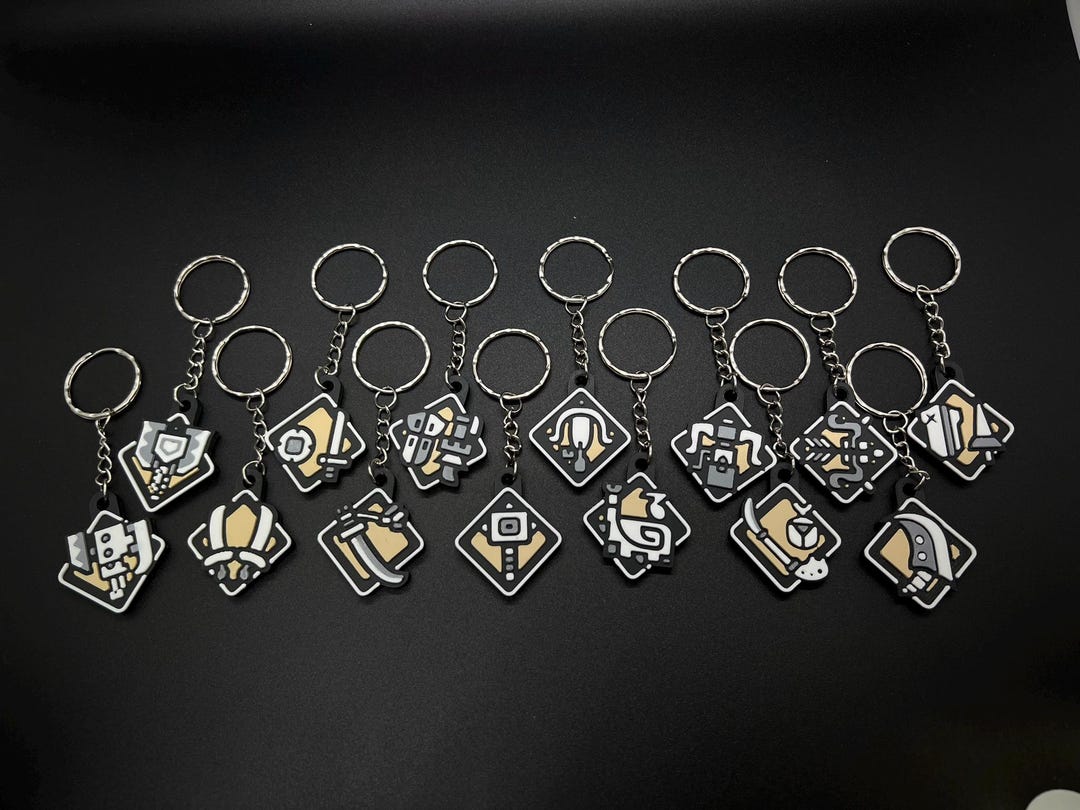 Monster Hunter Weapon Keychain - Etsy