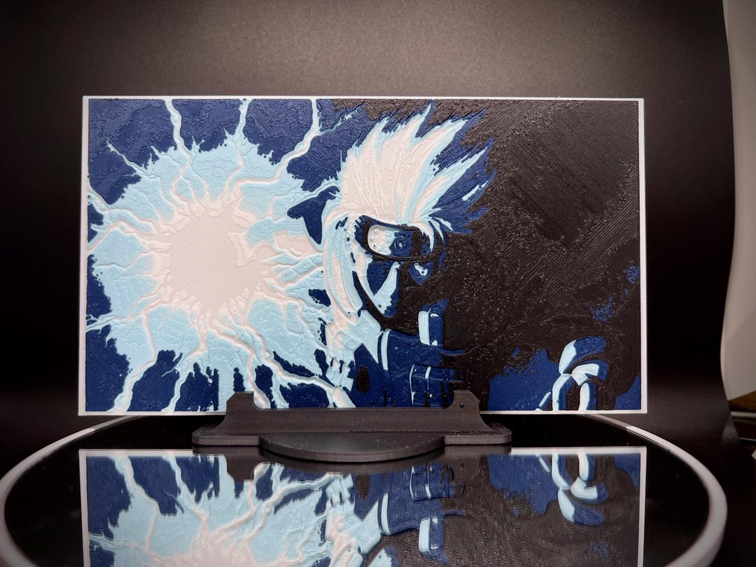 Kakashi Hatake Naruto 3D Art Textured Tile 8x5 Inch - Etsy UK