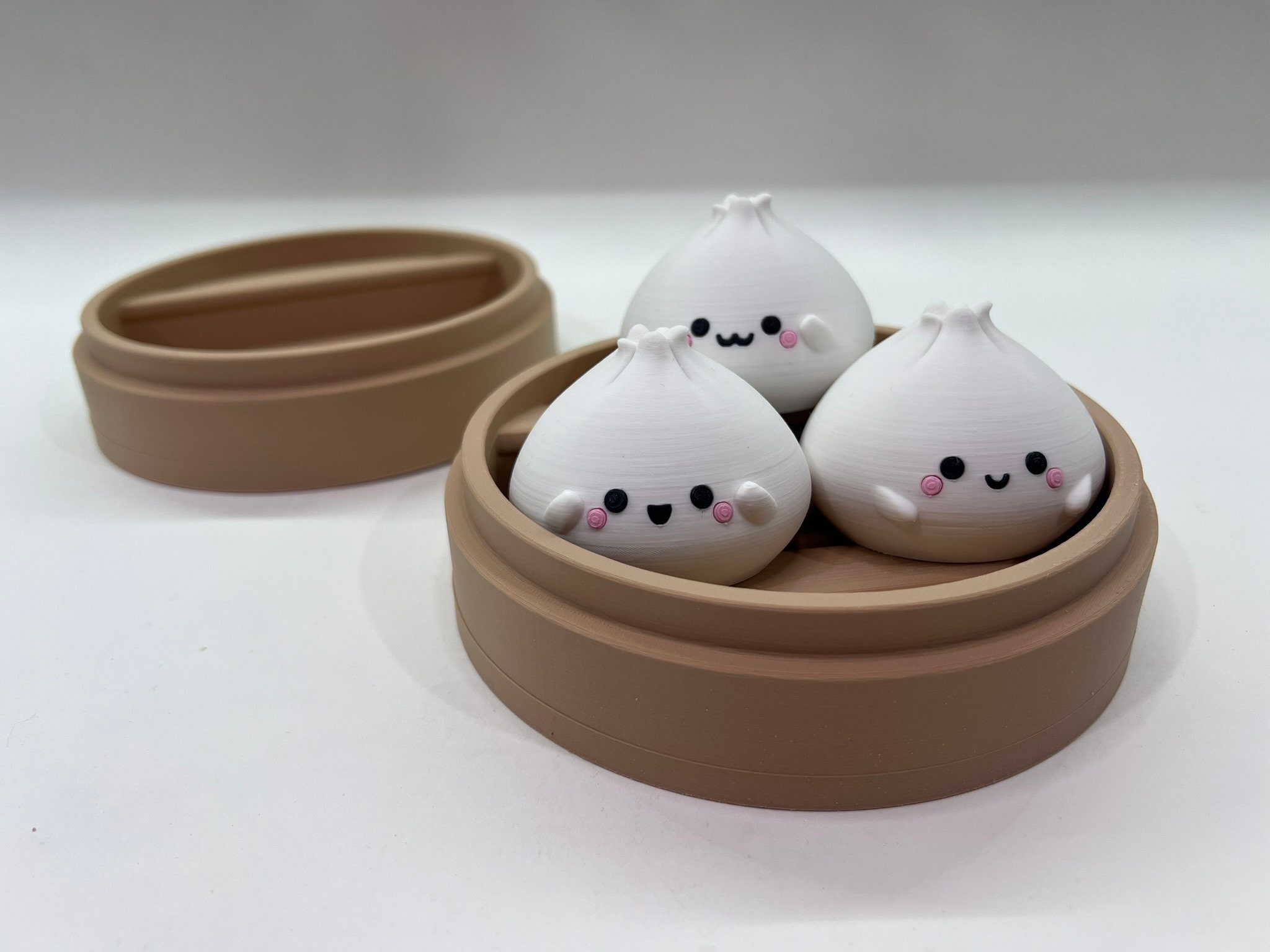 Cute Steamed Dumplings in a Basket - Etsy