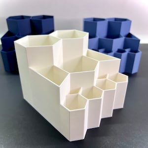 Hexagon 9 Slot Desk Organizer - Etsy