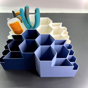 Hexagon 9 Slot Desk Organizer - Etsy