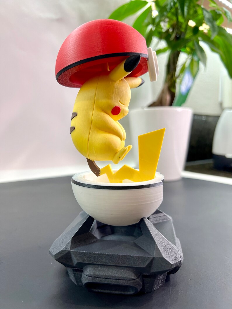 Pikachu in Pokeball Capsule - Etsy