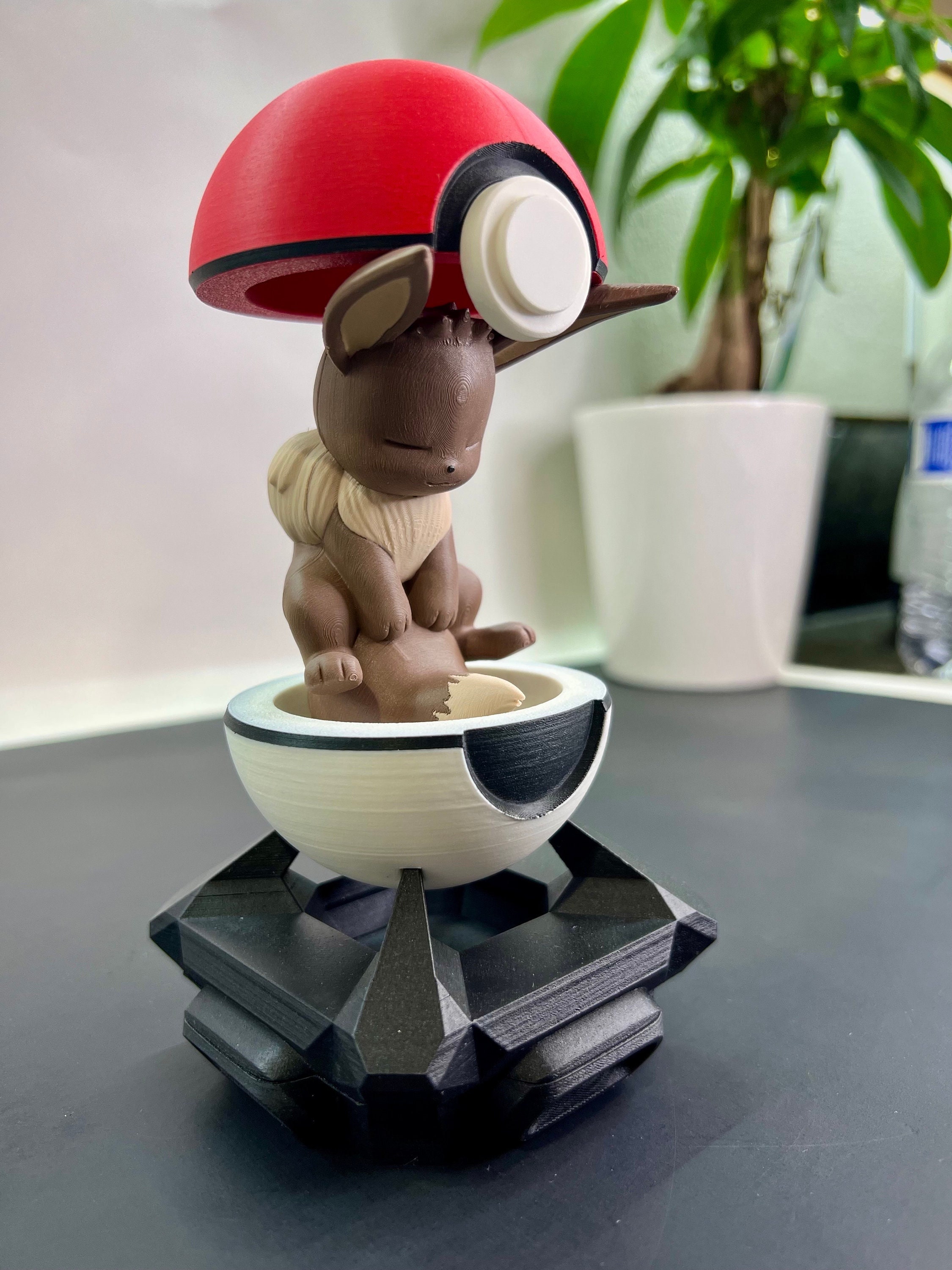 Sleeping Eevee in Pokeball Capsule - Etsy