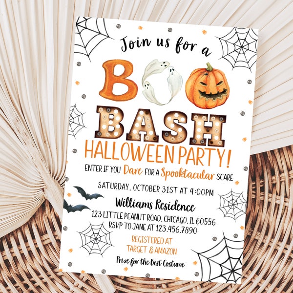 Halloween Bash Invitations - Etsy
