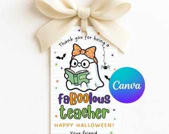 Editable Halloween Faboolous Teacher, Printable Halloween Fabulous ...