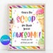 EDITABLE Ice Cream Teacher Appreciation Sign, Here's the Scoop Teacher ...