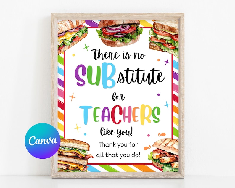 EDITABLE Sandwich Teacher Appreciation Sign, Lunch Appreciation, There ...