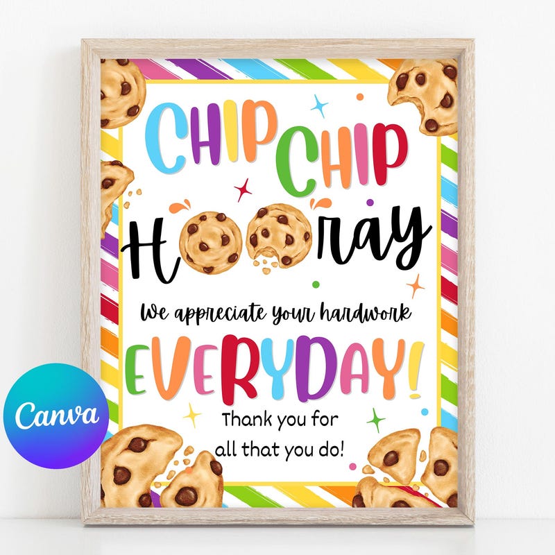 Printable Chip Hooray - Etsy