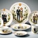 Luxury Personalized Family Photo Fine China Set - Custom Decorative ...