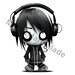 Emo Style Clipart - 8 Fun & Funky Emo Characters in PNG Format Instant ...