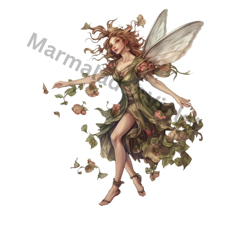 Gorgeous Woodland Fairy Clipart - Bundle of 16 PNG Images, 300 Dpi ...