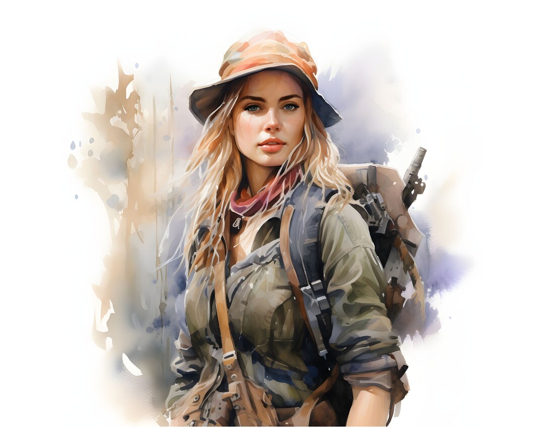 Female Adventurer Clipart - 12 High Quality Jpgs - Instant Download ...