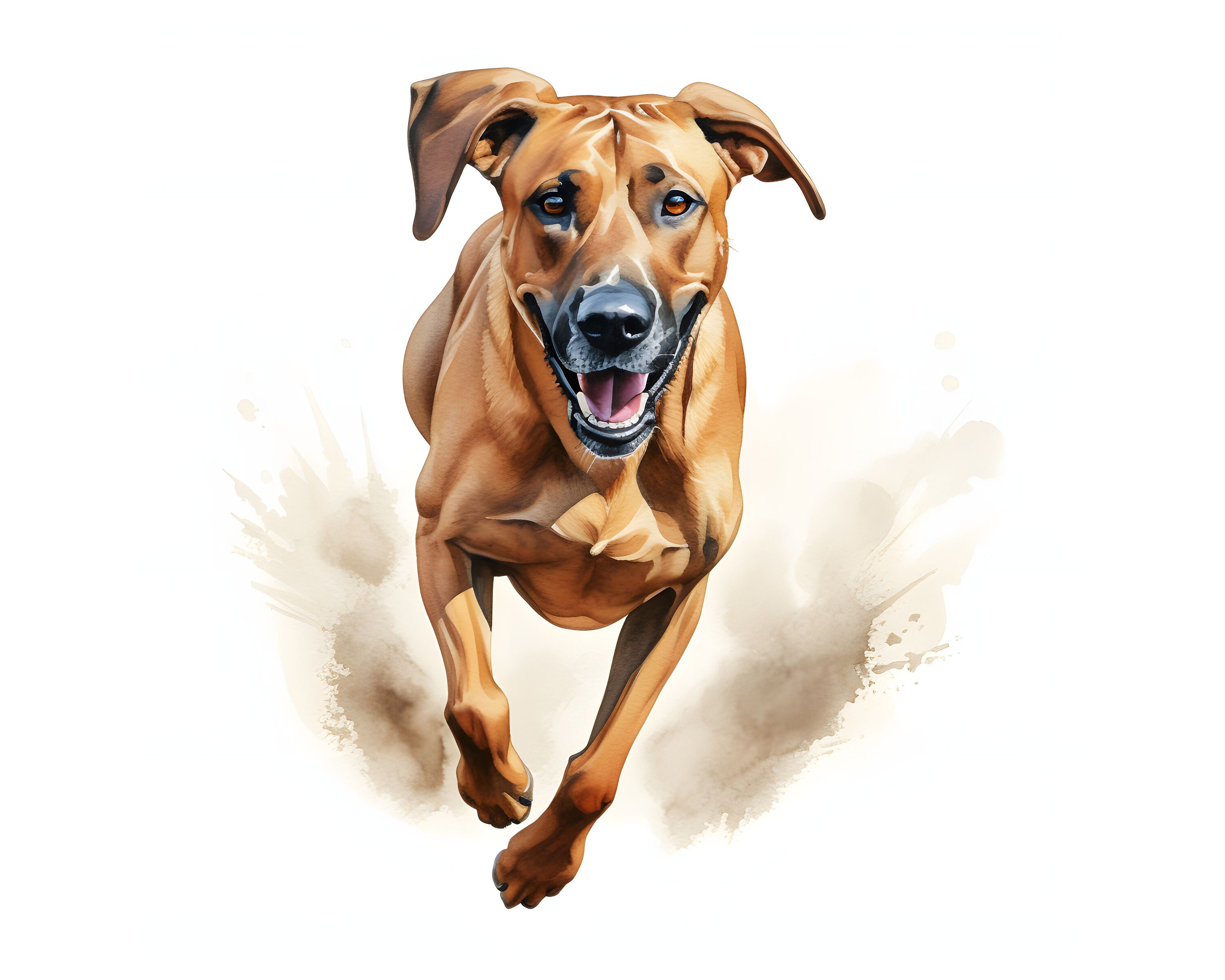 Rhodesian Ridgeback Clipart 12 High Quality Jpgs Instant - Etsy