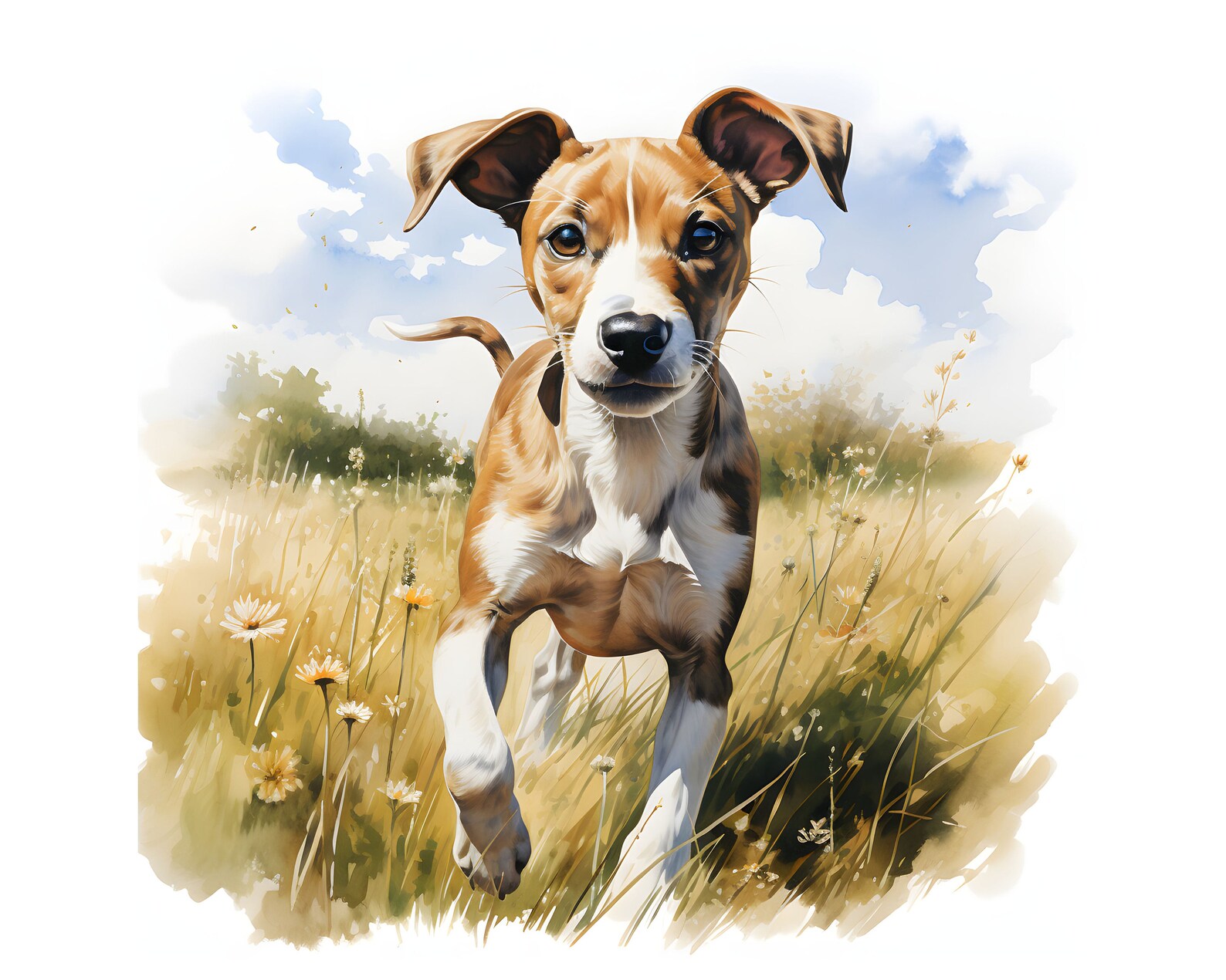 Whippet Puppies Clipart - 12 High Quality Jpgs - Instant Download ...