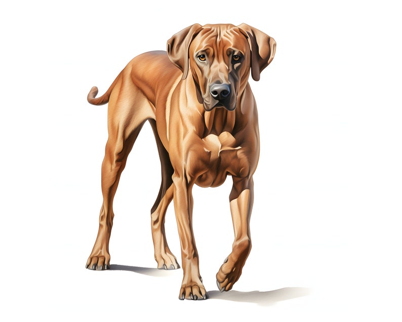 Rhodesian Ridgeback Clipart 12 High Quality Jpgs Instant - Etsy